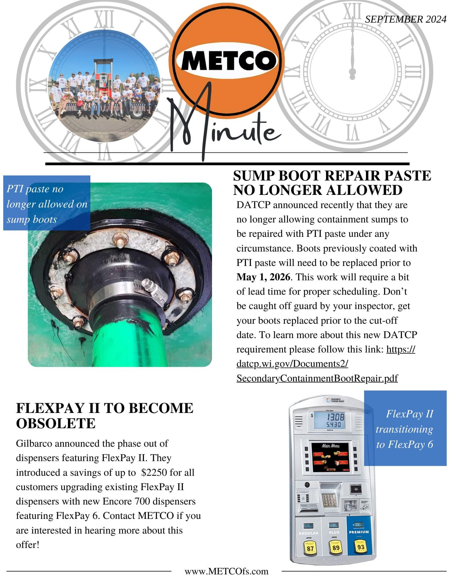 Metco Minute | System Upgrades - METCO